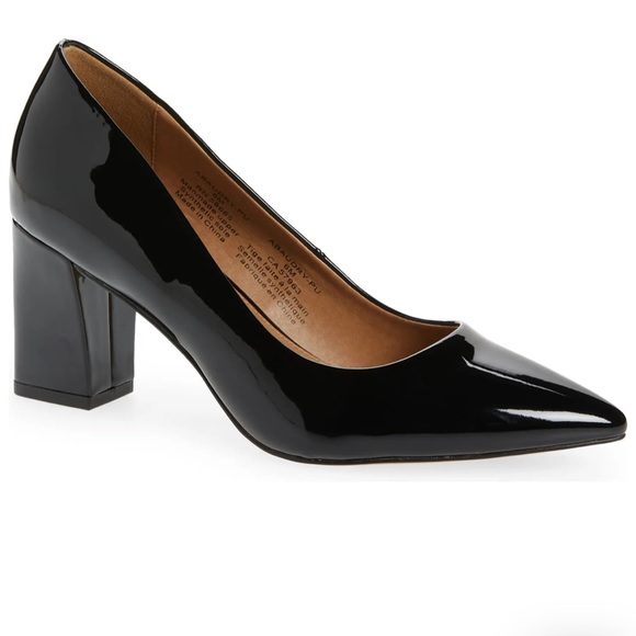 Abound | Shoes | Nwt Black Patent Block Heel | Poshmark